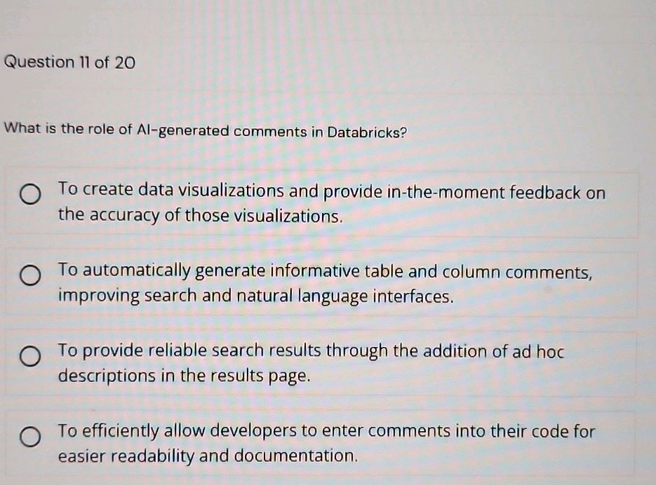 Question 11 of 20 What is the role of | StudyX
