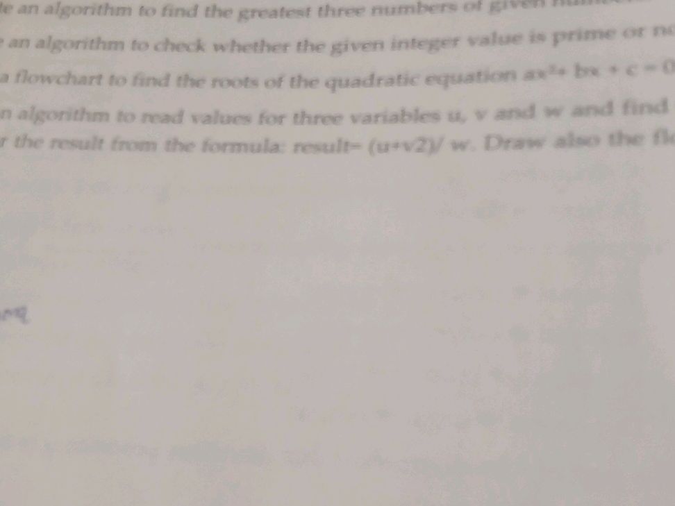 1. an algorithm to find the greatest three | StudyX