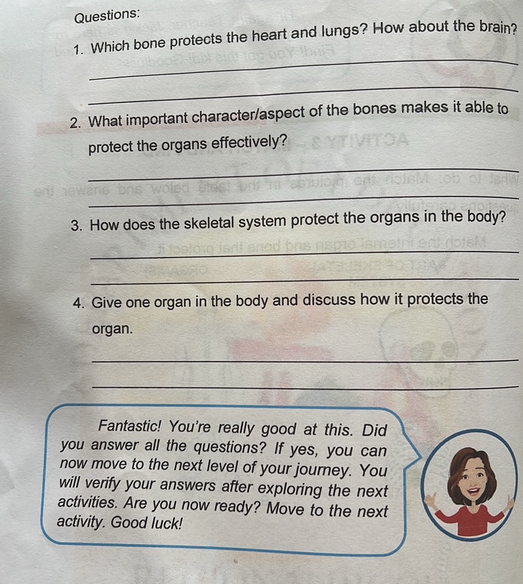 1. Which bone protects the heart and lungs? | StudyX