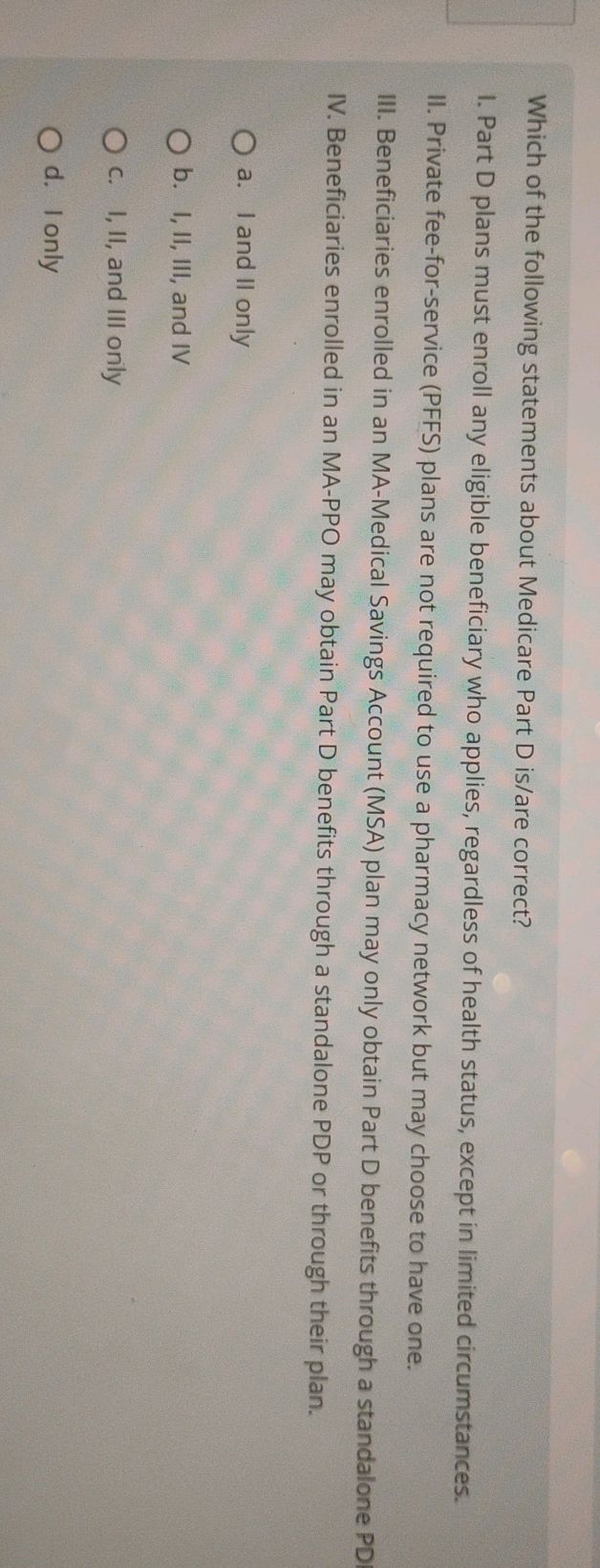 Which of the following statements about | StudyX