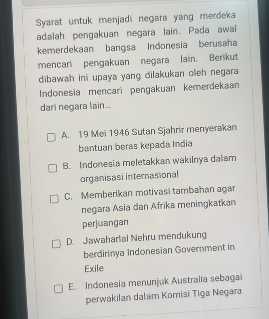 Syarat untuk menjadi negara yang merdeka | StudyX