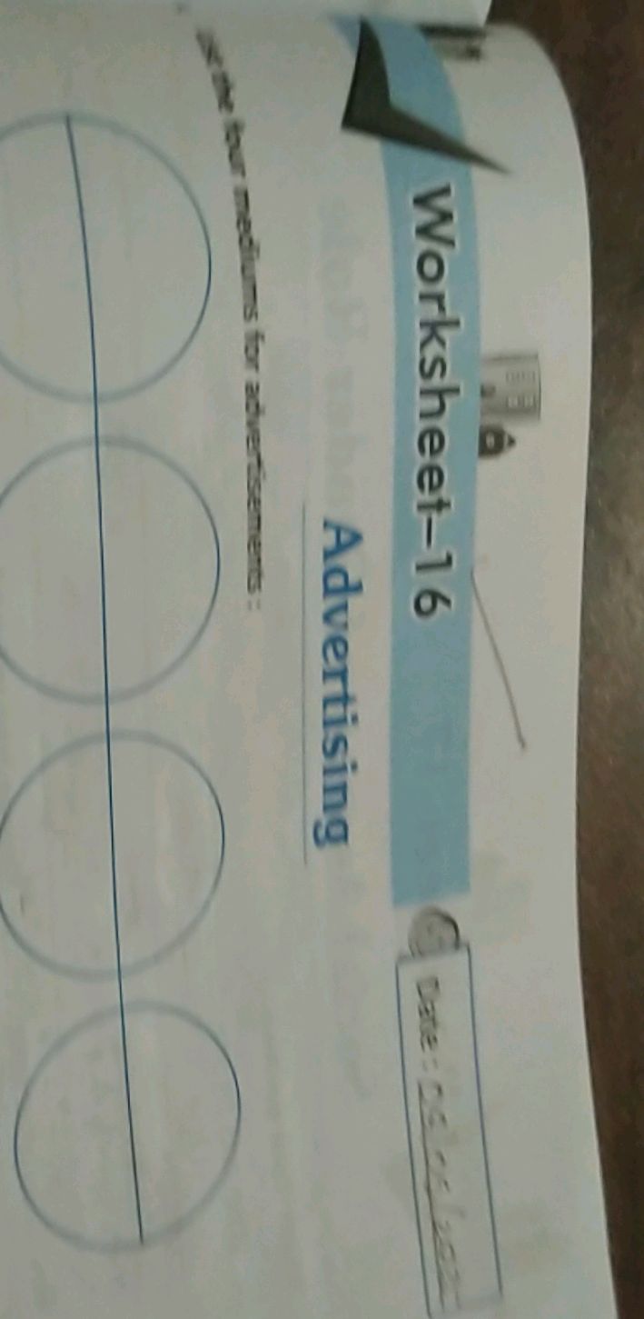 Write the four mediums for advertisements: | StudyX