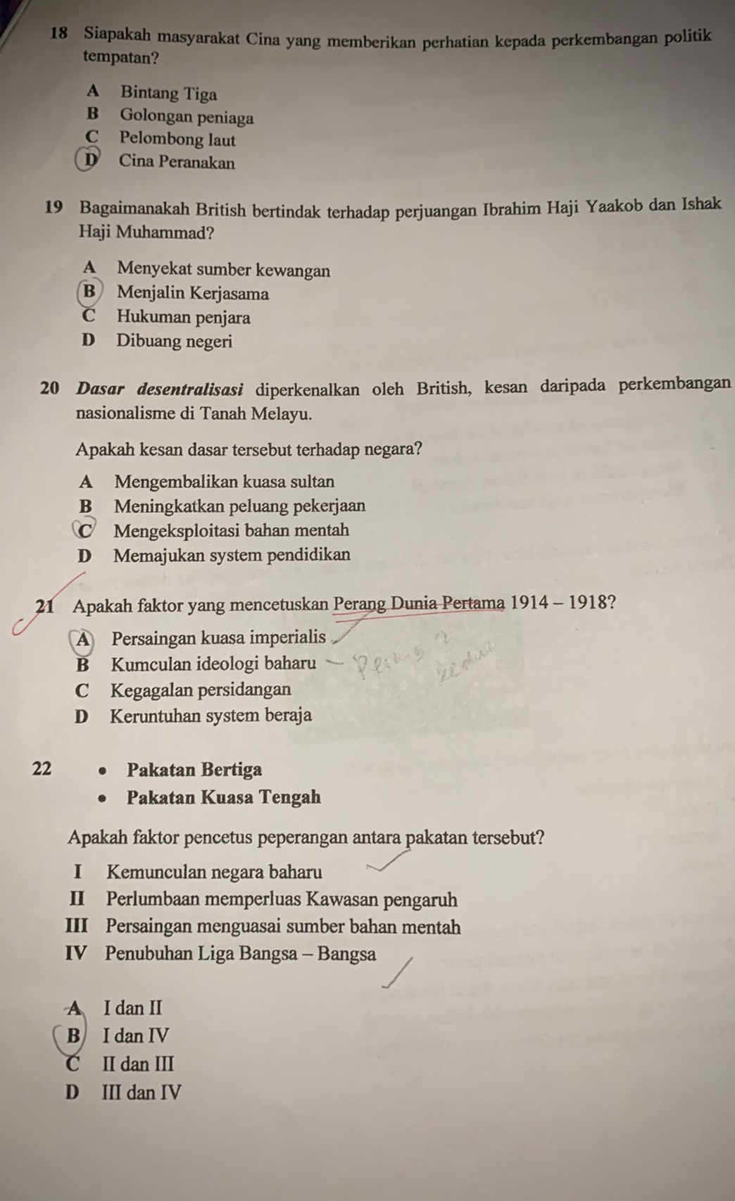 18 Siapakah masyarakat Cina yang memberikan | StudyX
