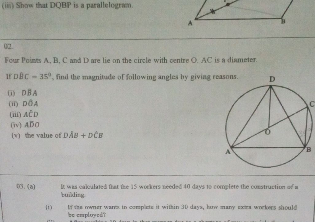 Four Points A, B, C and D are lie on the | StudyX
