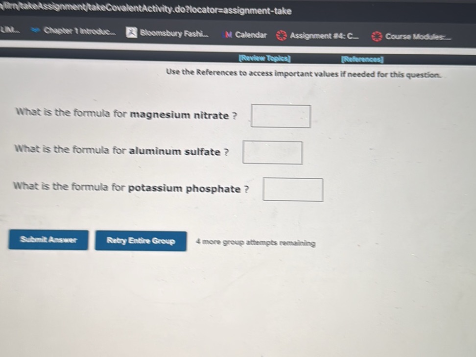 What is the formula for magnesium nitrate ? | StudyX
