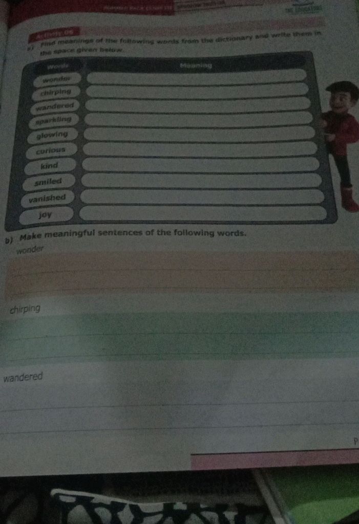 a) Find meanings of the following words from | StudyX