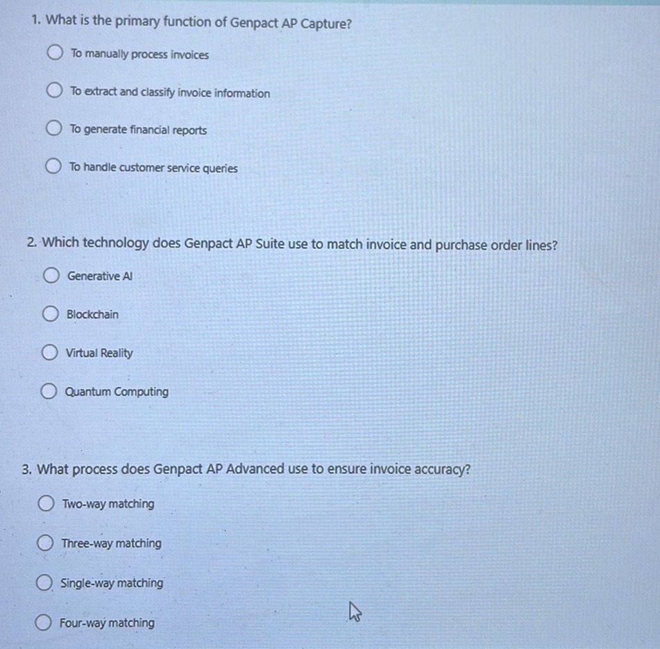 What is the primary function of Genpact AP