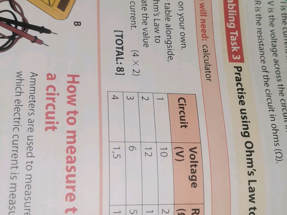 Practise using Ohm's Law to | Circuit | | StudyX