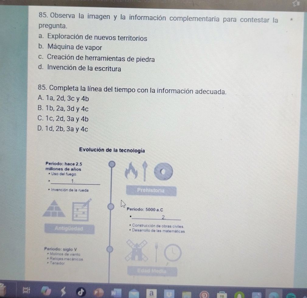 85. Observa la imagen y la información | StudyX