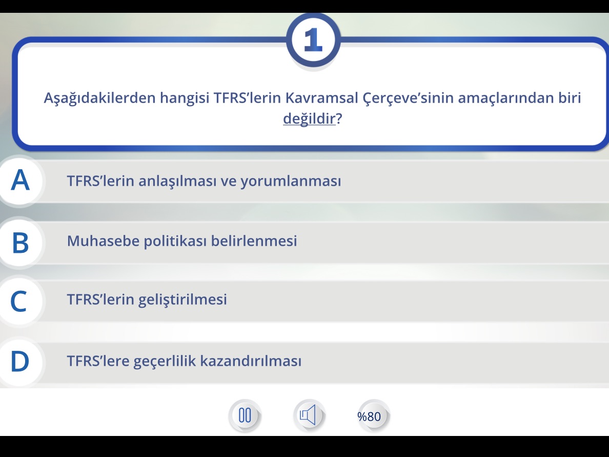 Aşağıdakilerden hangisi TFRS'lerin Kavramsal | StudyX