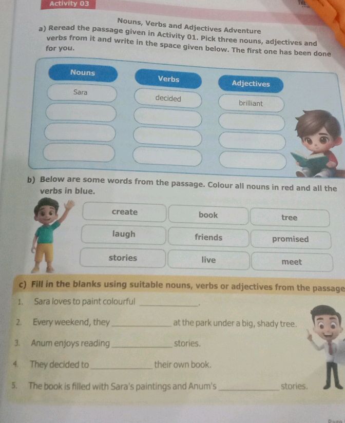 a) Reread the passage given in Activity 01. | StudyX