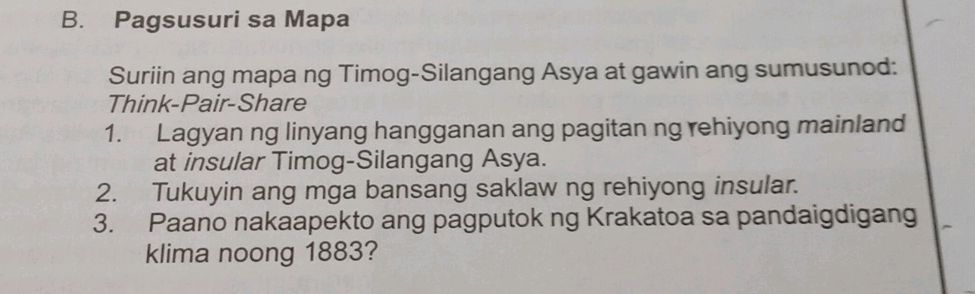 Suriin ang mapa ng Timog-Silangang Asya at