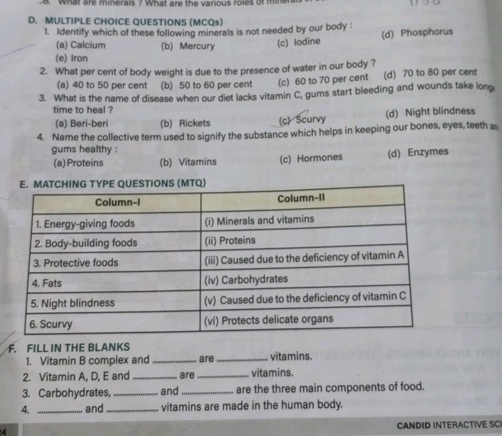 D. MULTIPLE CHOICE QUESTIONS (MCQs) 1. | StudyX