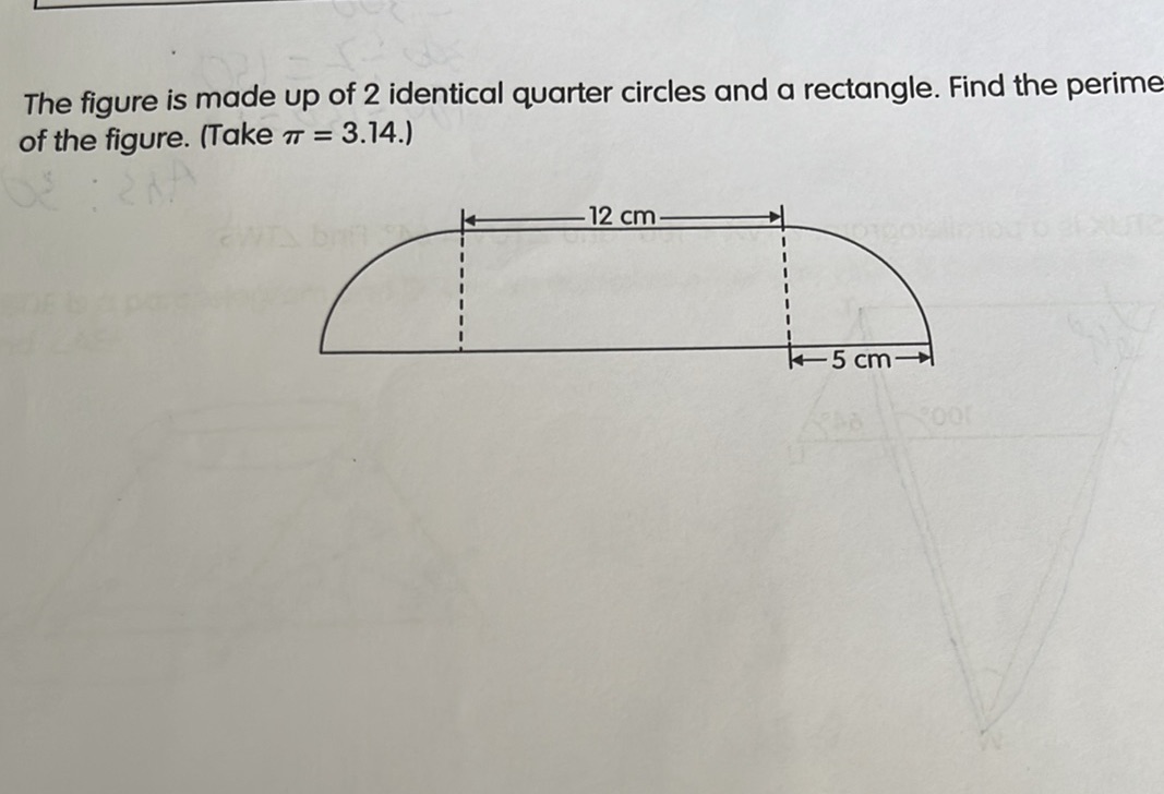 The figure is made up of 2 identical quarter | StudyX