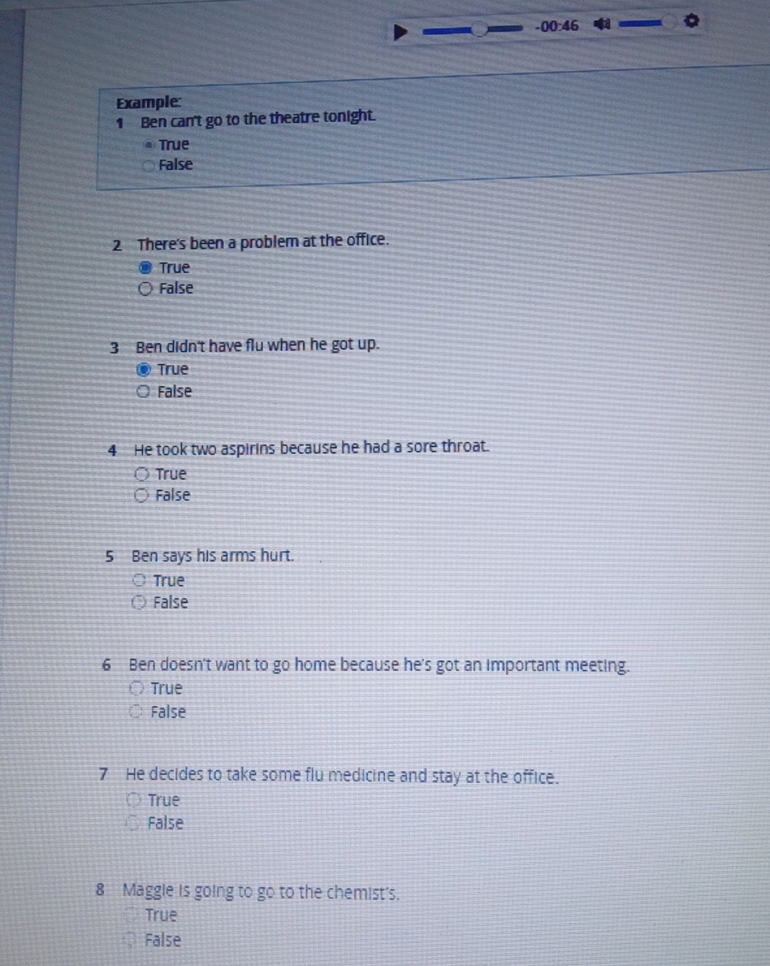 Example: 1 Ben can't go to the theatre | StudyX