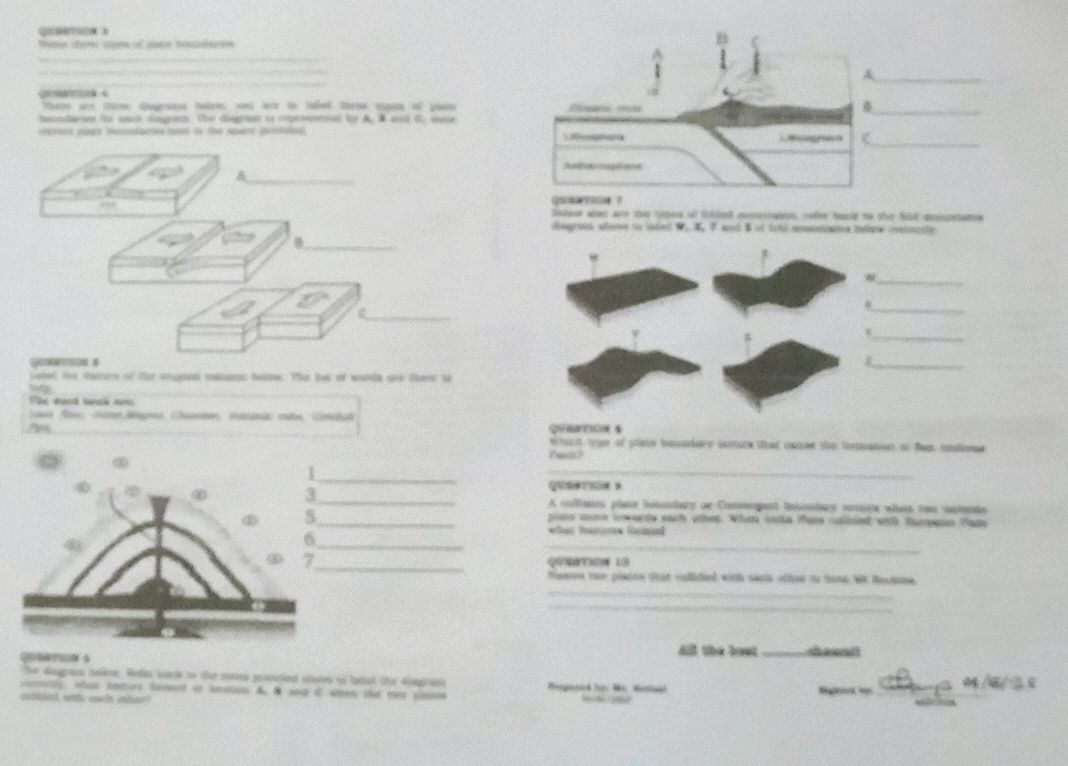 QUESTION 3 These three types of plate | StudyX