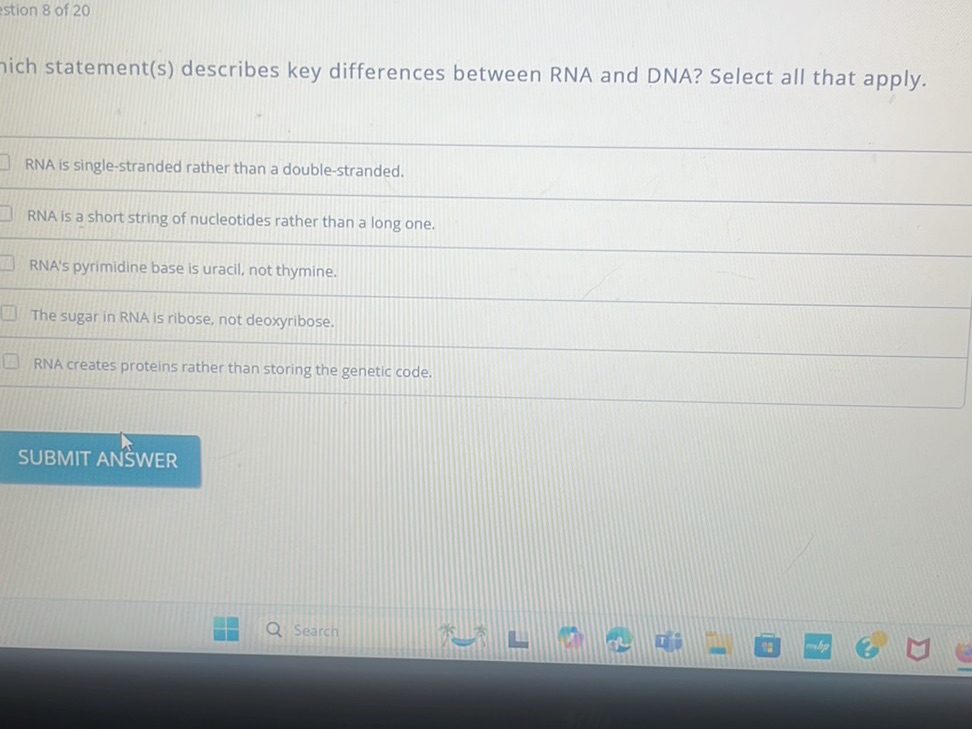 Which statement(s) describes key differences | StudyX