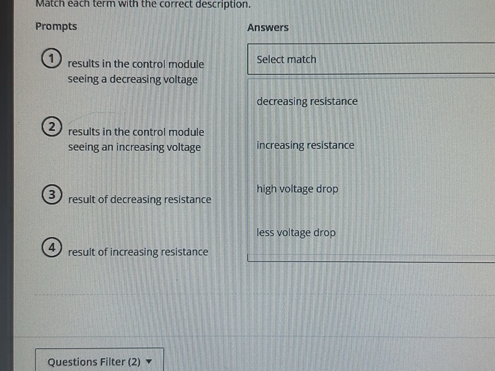 Match each term with the correct | StudyX