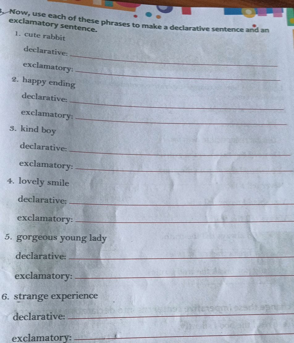 3. Now, use each of these phrases to make a | StudyX