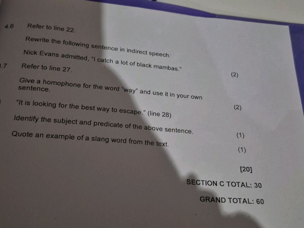 4.6 Refer to line 22. Rewrite the following | StudyX