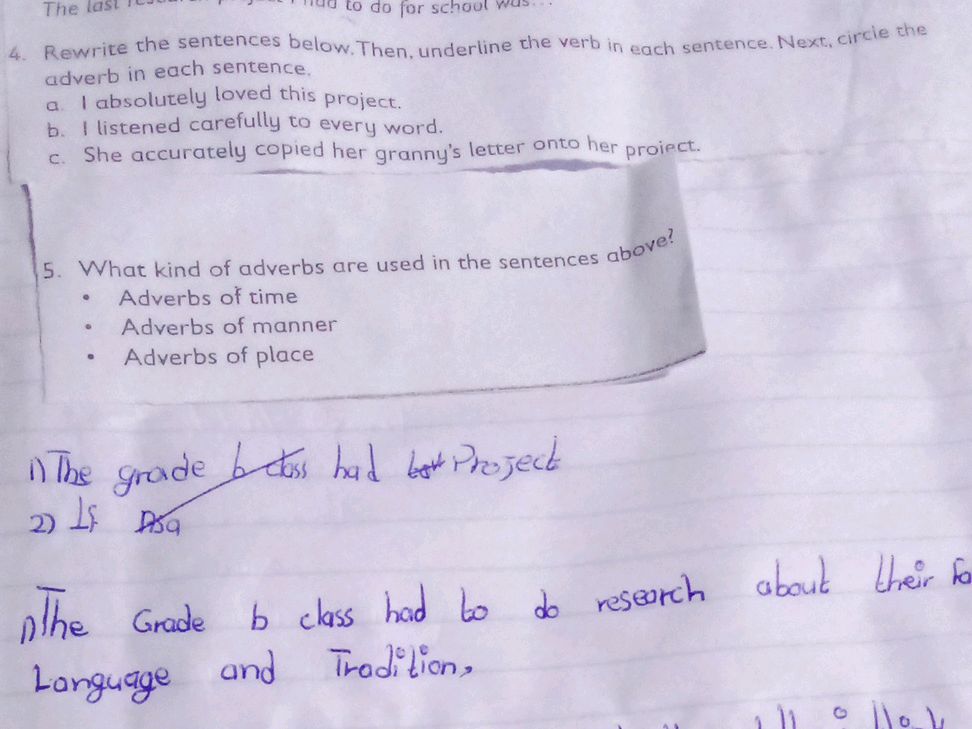 4. Rewrite the sentences below. Then, | StudyX