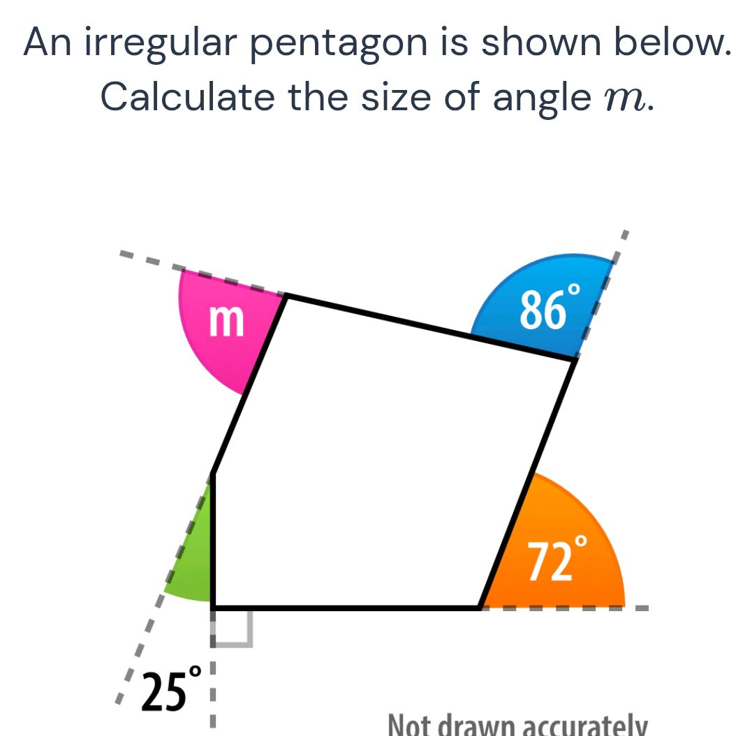 An irregular pentagon is shown below. | StudyX