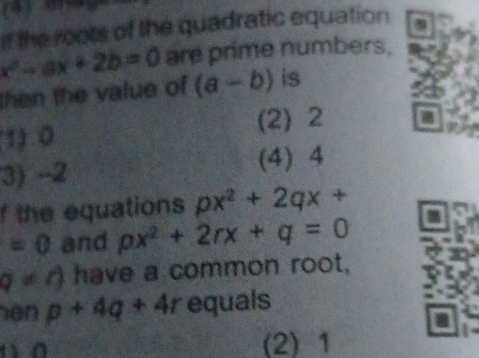 If the roots of the quadratic equation $x^2 | StudyX