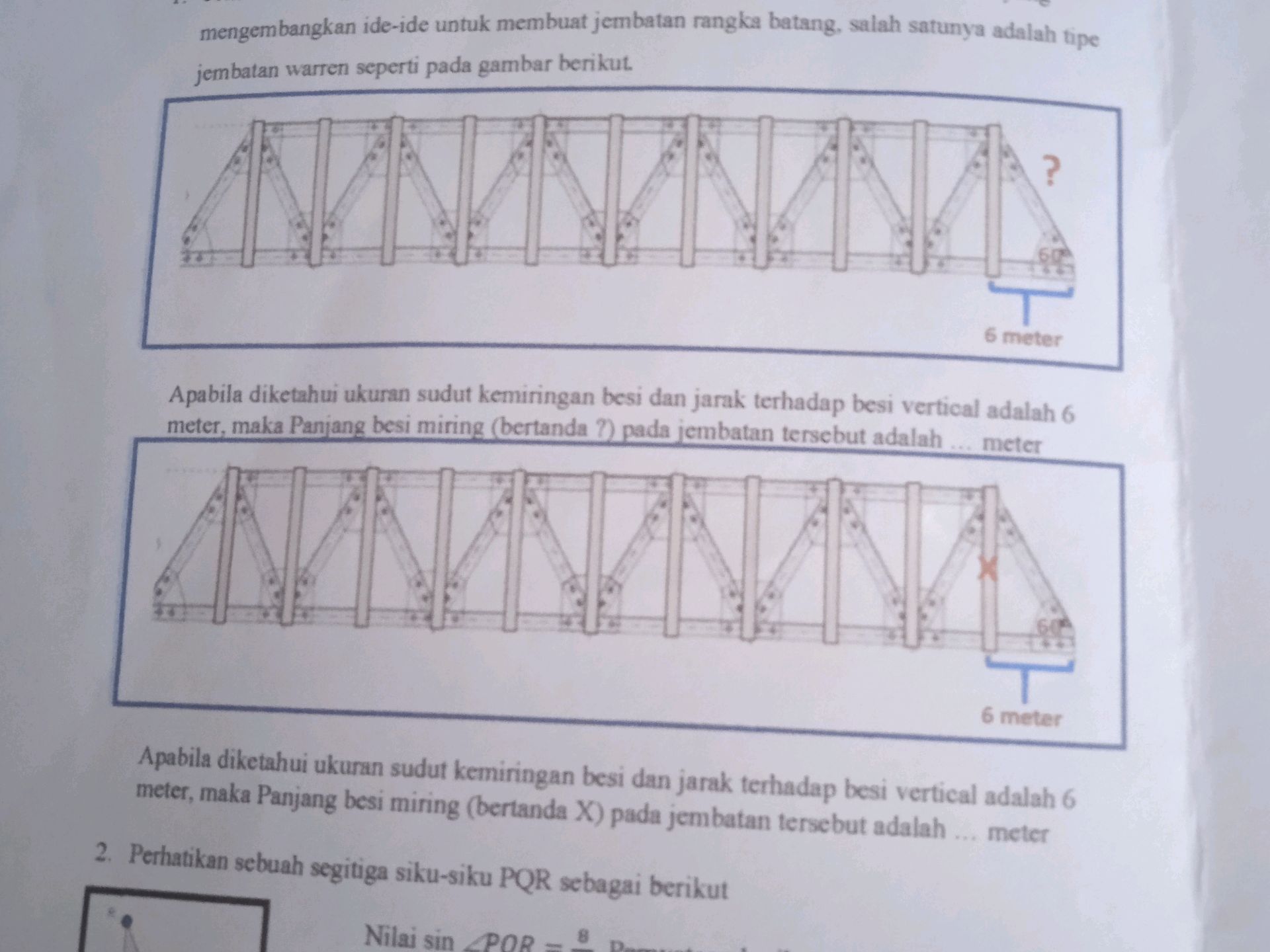 Apabila diketahui ukuran sudut kemiringan | StudyX