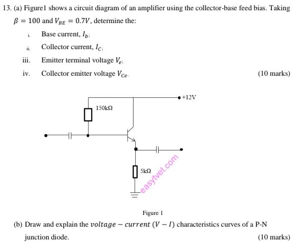 13. (a) Figure 1 shows a circuit diagram of | StudyX