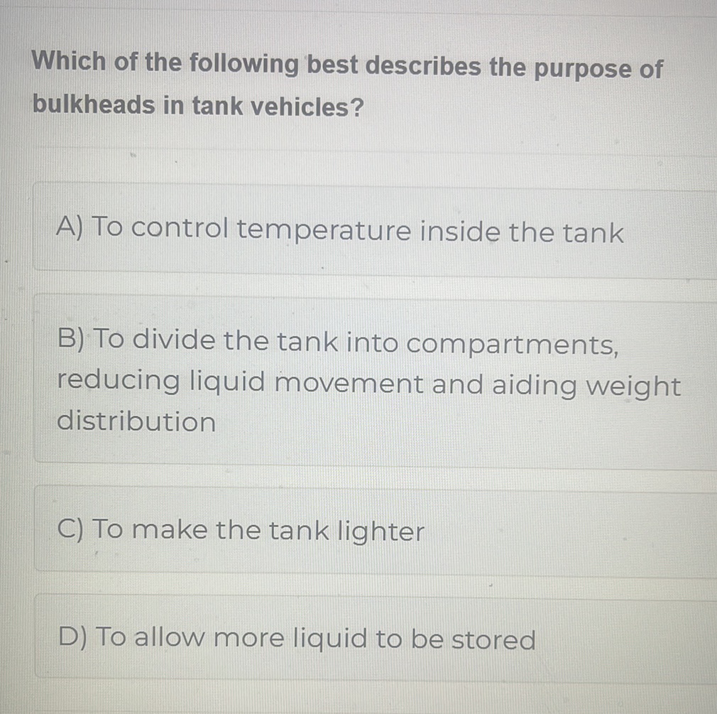 Which of the following best describes the | StudyX