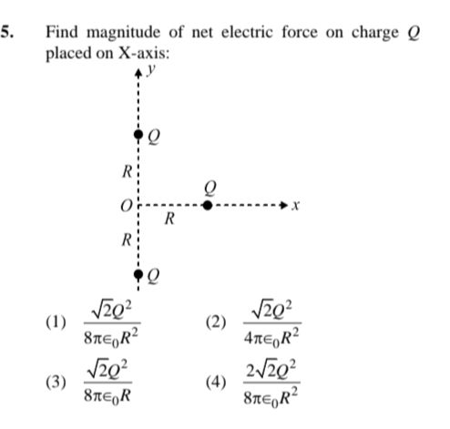 Find magnitude of net electric force on | StudyX