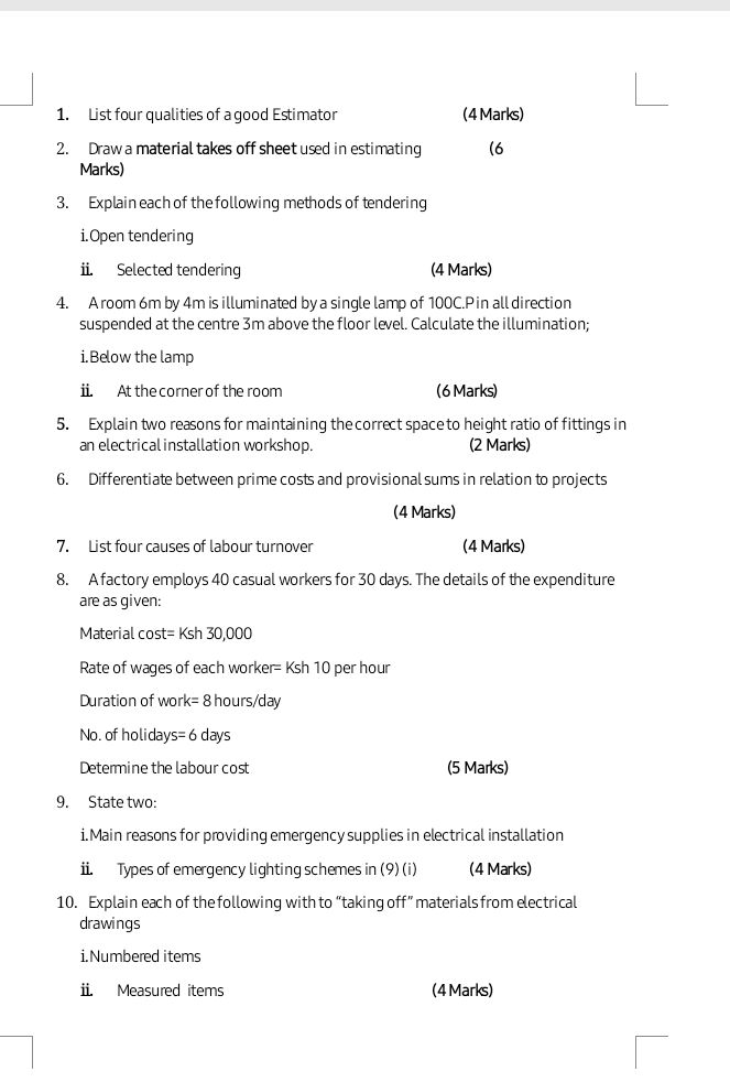 1. List four qualities of a good Estimator | StudyX