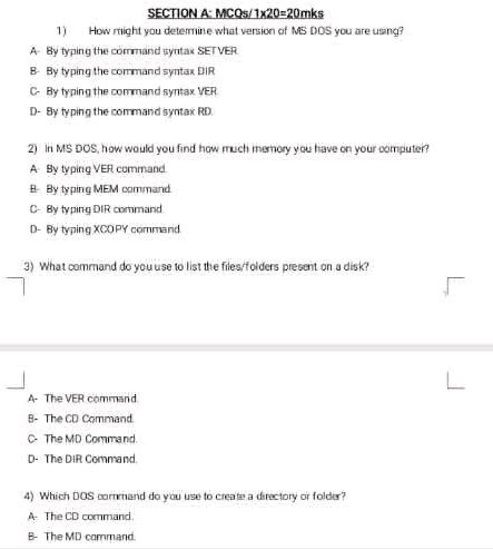 1) How might you determine what version of | StudyX