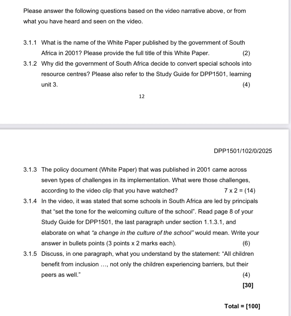 Please answer the following questions based | StudyX