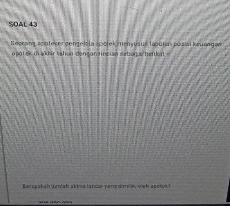 SOAL 43 Seorang apoteker pengelola apotek | StudyX