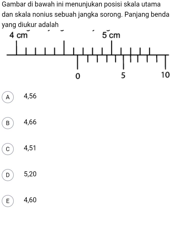 Gambar di bawah ini menunjukan posisi skala | StudyX
