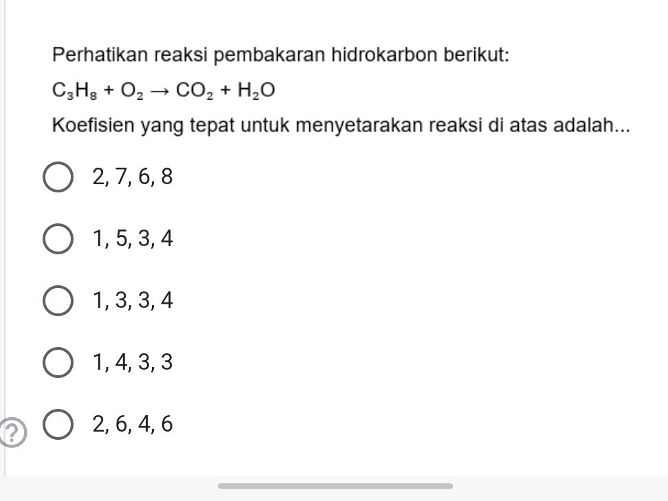 Perhatikan reaksi pembakaran hidrokarbon | StudyX