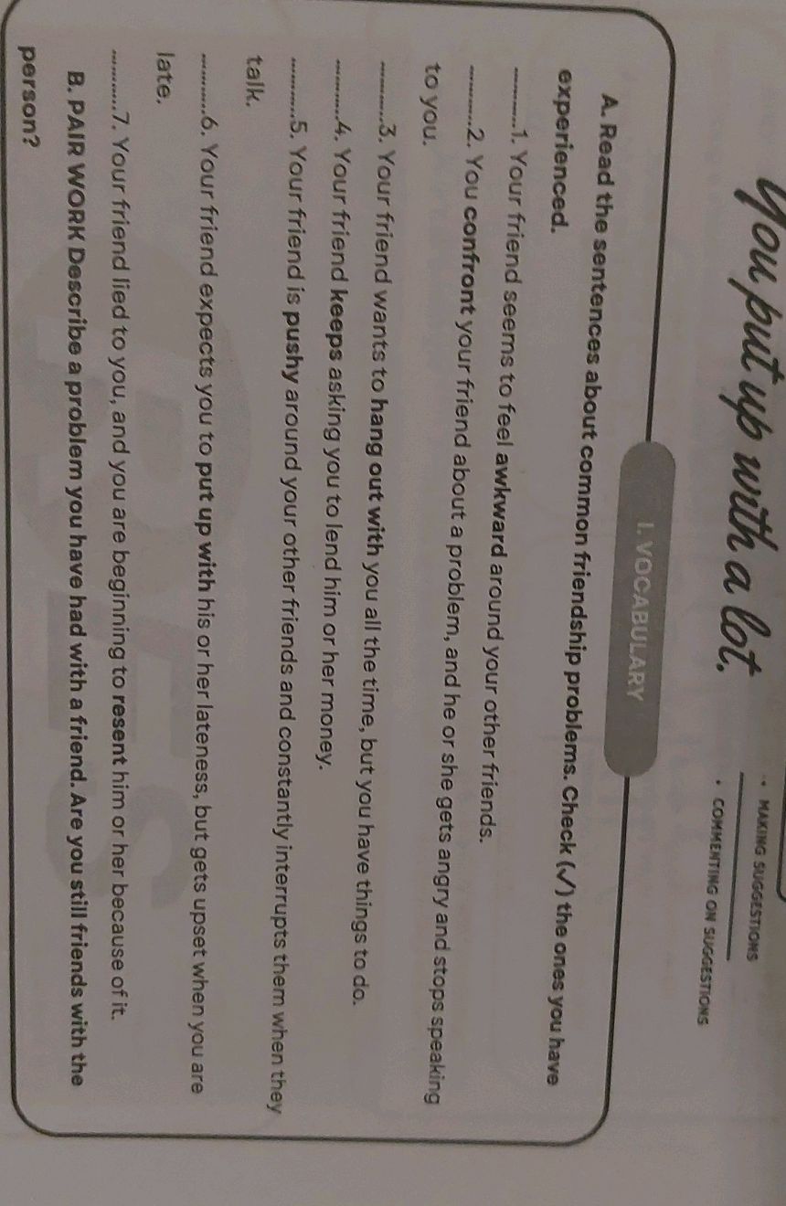 A. Read the sentences about common | StudyX