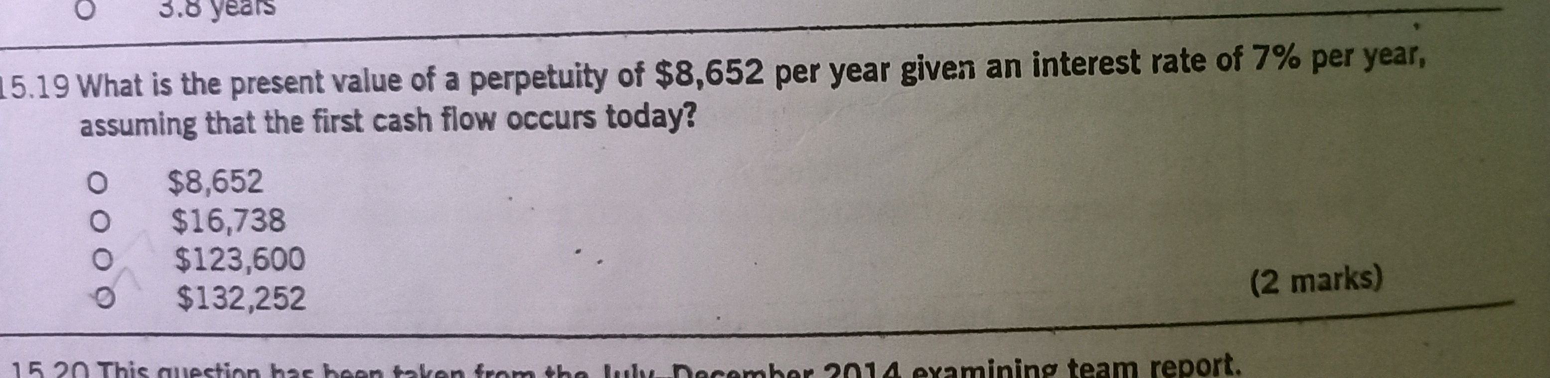 15.19 What is the present value of a | StudyX