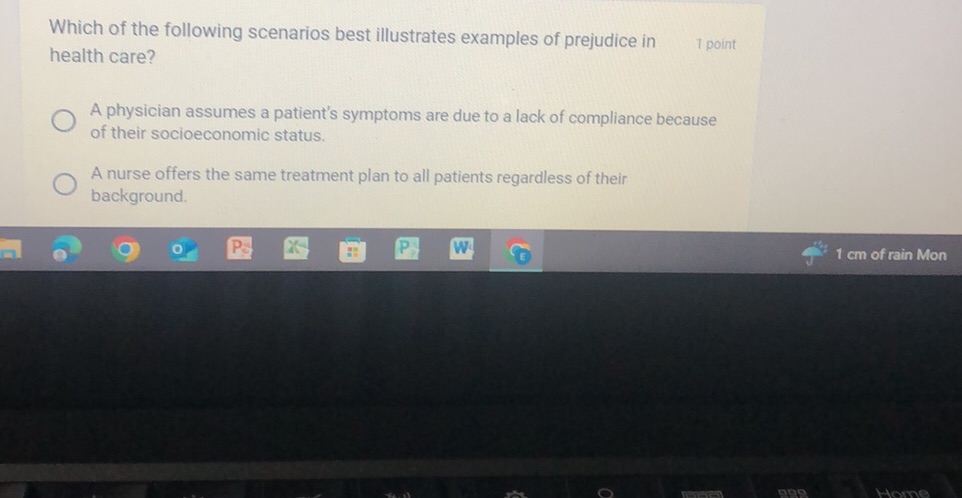 Which of the following scenarios best | StudyX