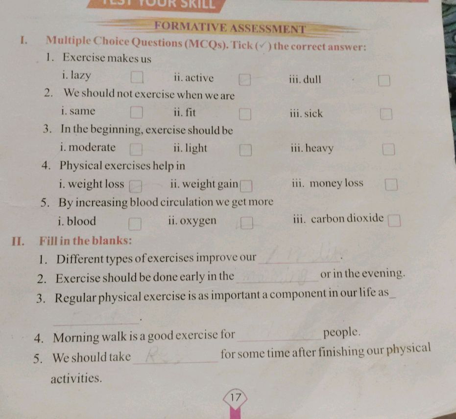 I. Multiple Choice Questions (MCQs). Tick | StudyX