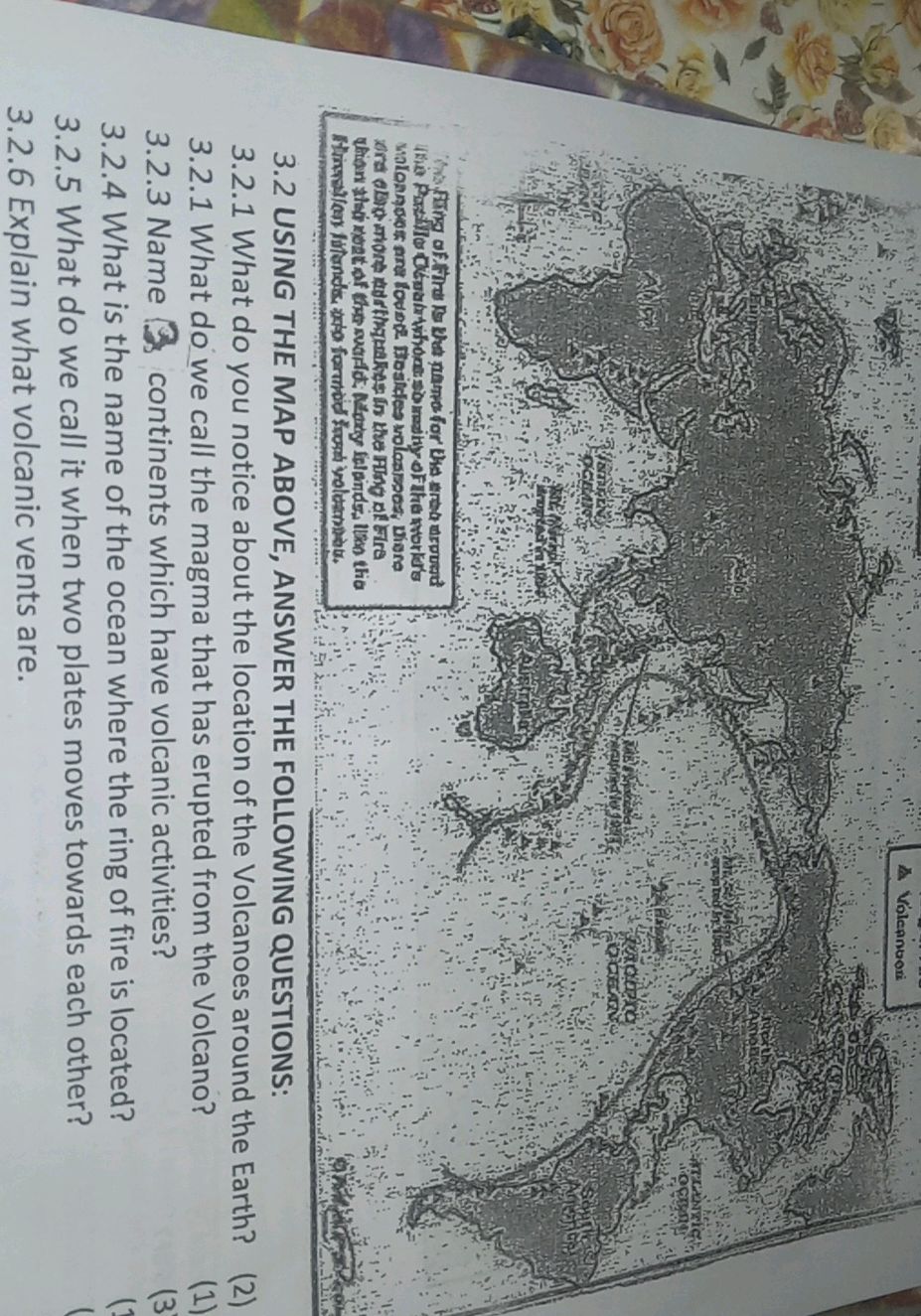 3.2 USING THE MAP ABOVE, ANSWER THE | StudyX