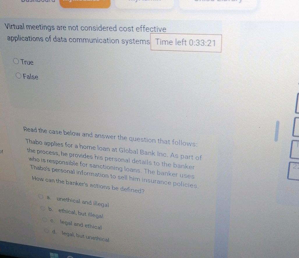 Virtual meetings are not considered cost | StudyX