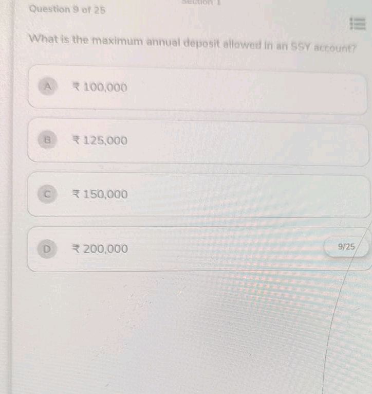 What is the maximum annual deposit allowed | StudyX