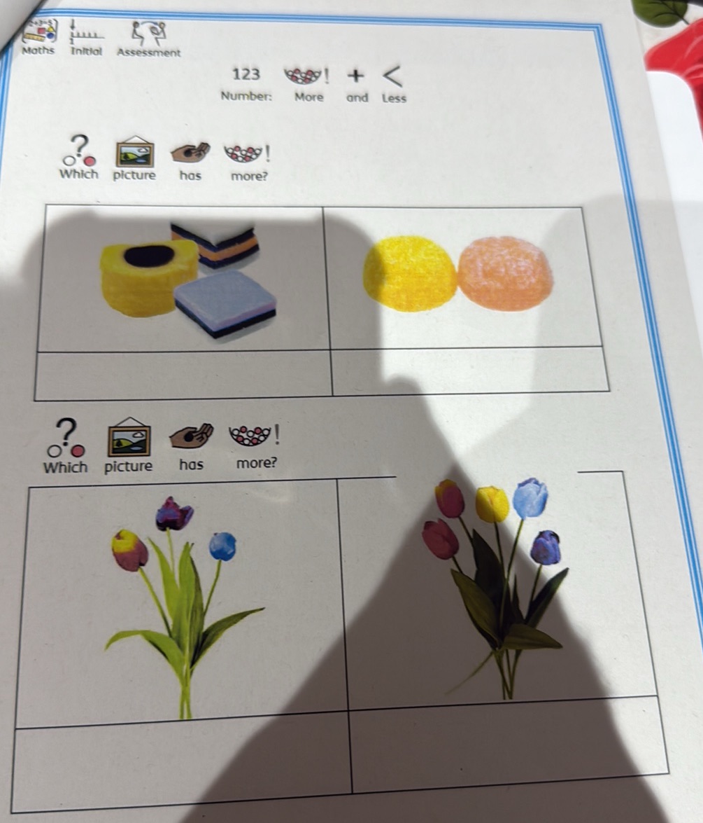 Comparing quantities: Which picture has more? | StudyX