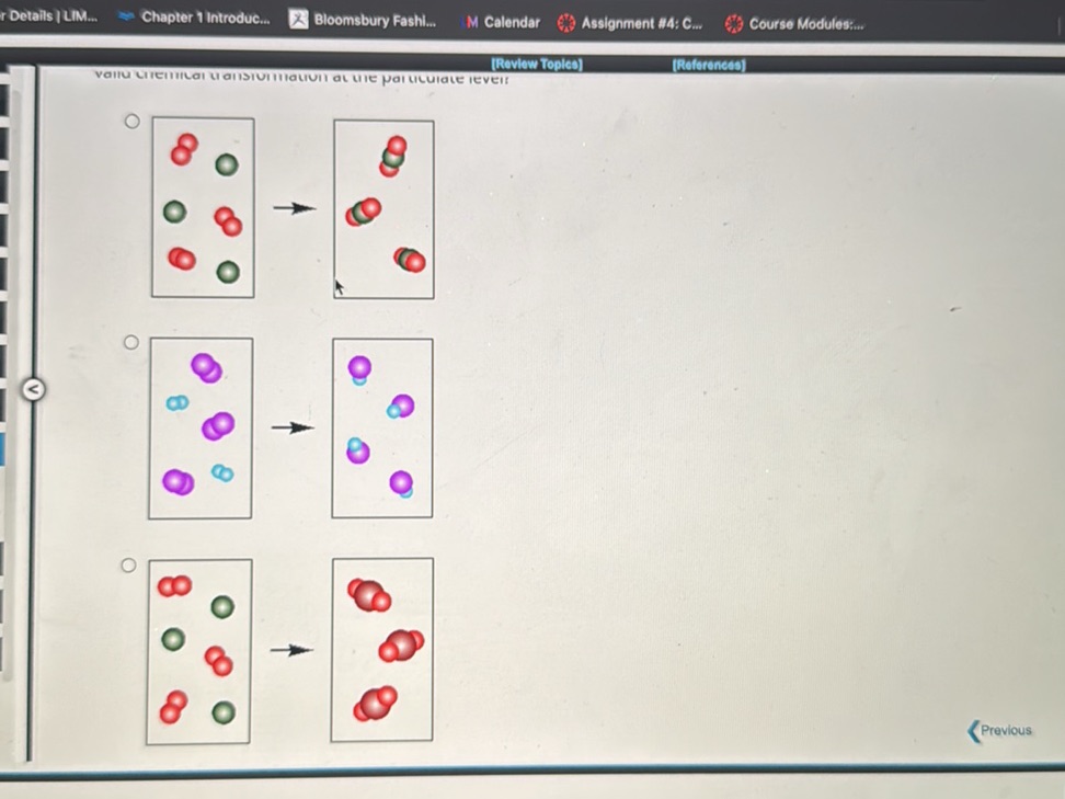 valid chemical transformation at the | StudyX
