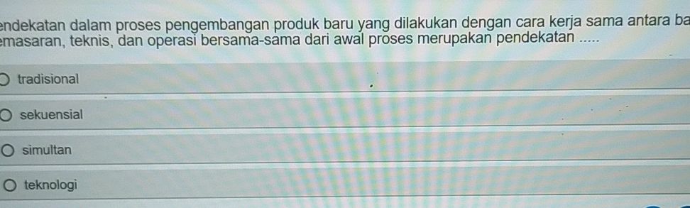 Pendekatan dalam proses pengembangan produk | StudyX