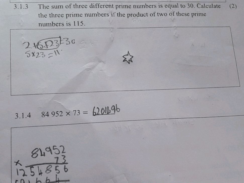 3.1.3 The sum of three different prime | StudyX