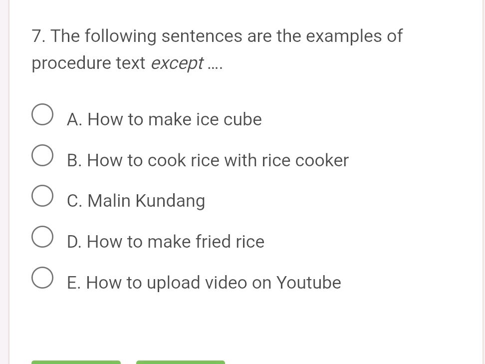 7. The following sentences are the examples | StudyX