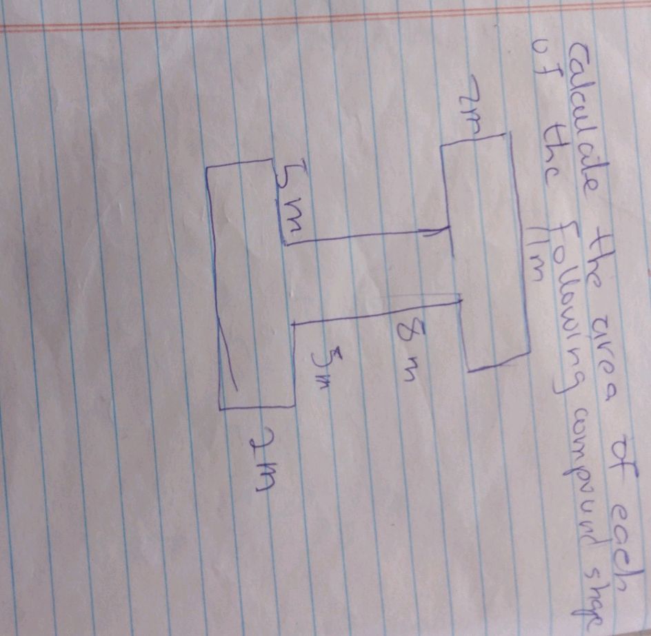 Calculate the area of each of the following | StudyX